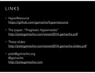 Better Laziness Through Hypermedia -- Designing a Hypermedia Client | PPT