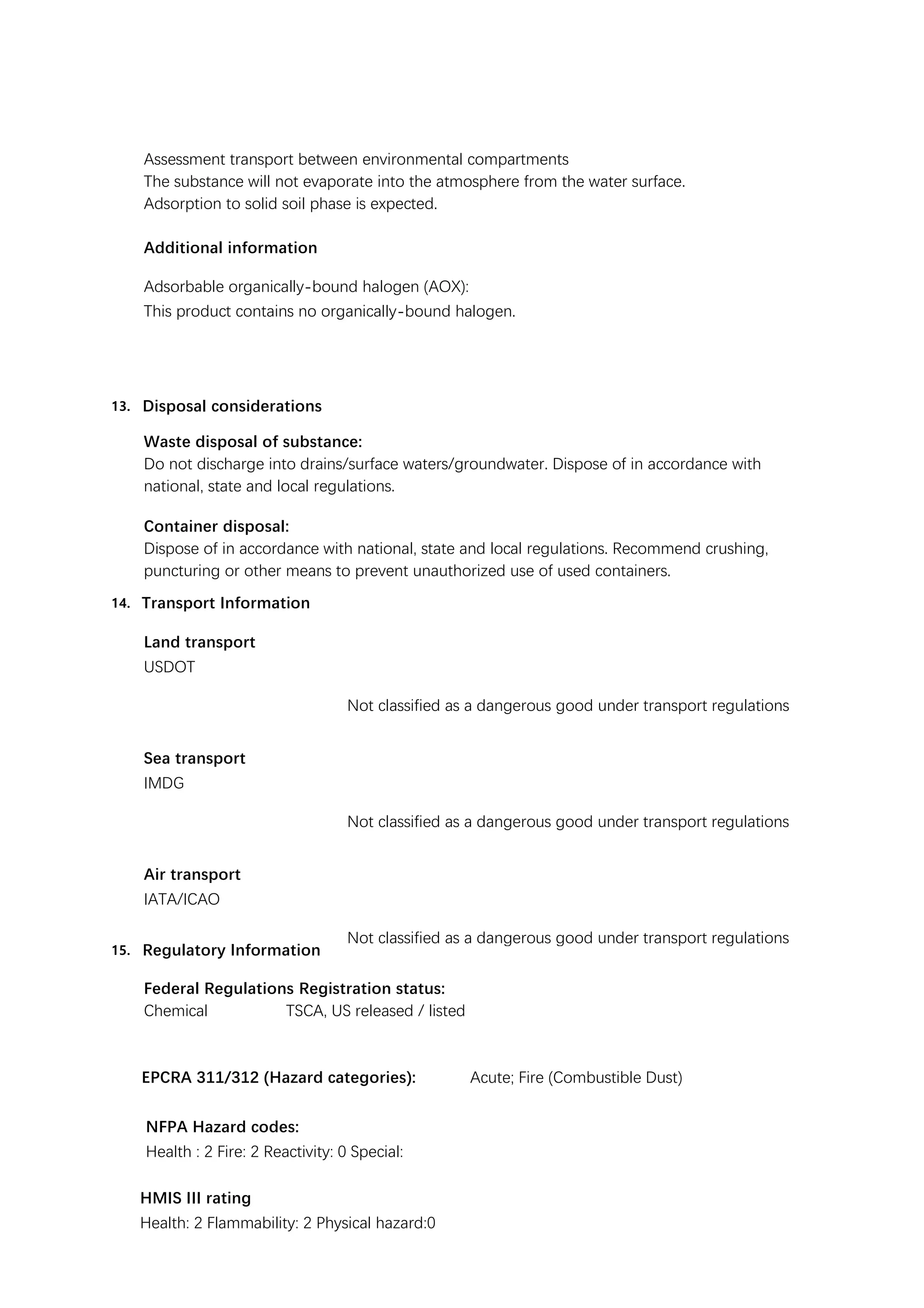 Uv 531 chimassorb 81 cas 1843 05-6 safety data sheet msds sds baoxu ...
