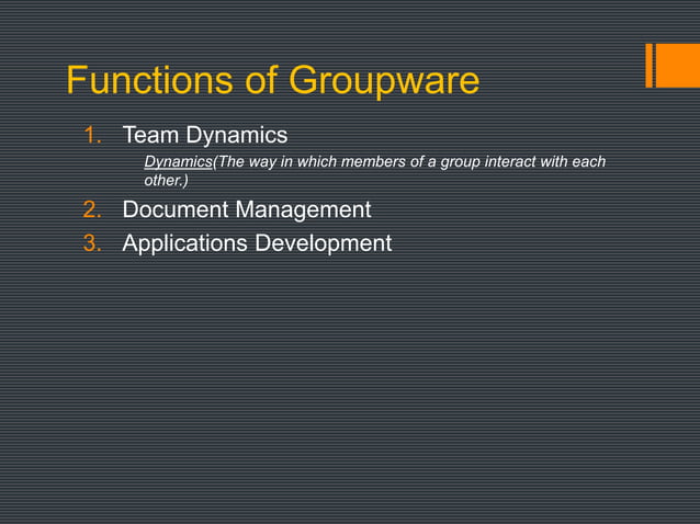 Workgroup Support System | PPTX