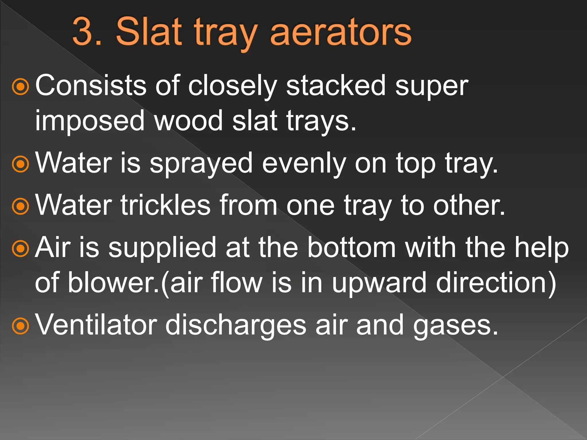 areation and types of aeration in waste water treatment | PPTX