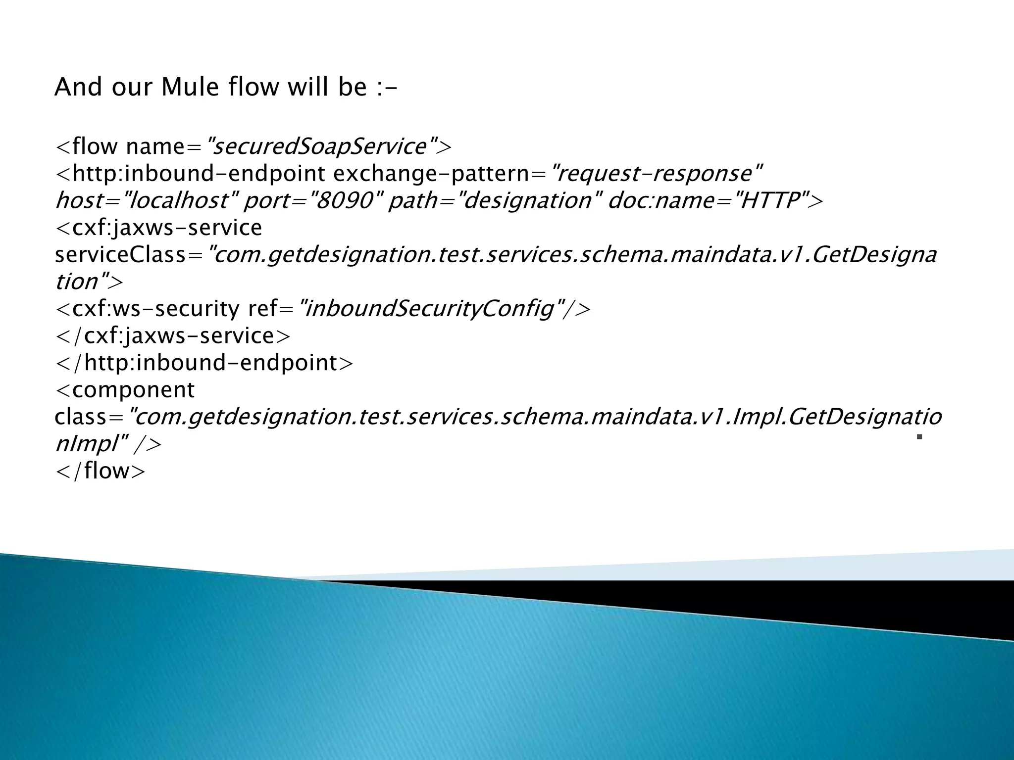 Ws security with mule | PPT