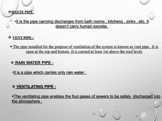 PIPES , PIPE FITTINGS,PIPE JOINTS & LAYING OF PIPELINES | PPTX