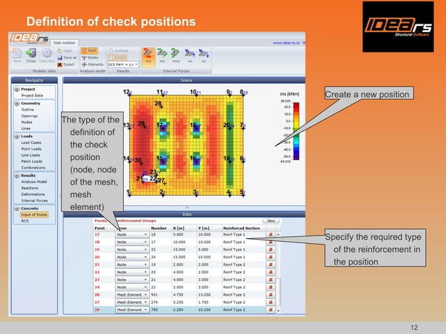 Idea WsSlab - Tutorial 1 - creating, analysis and design of concrete slab | PPT