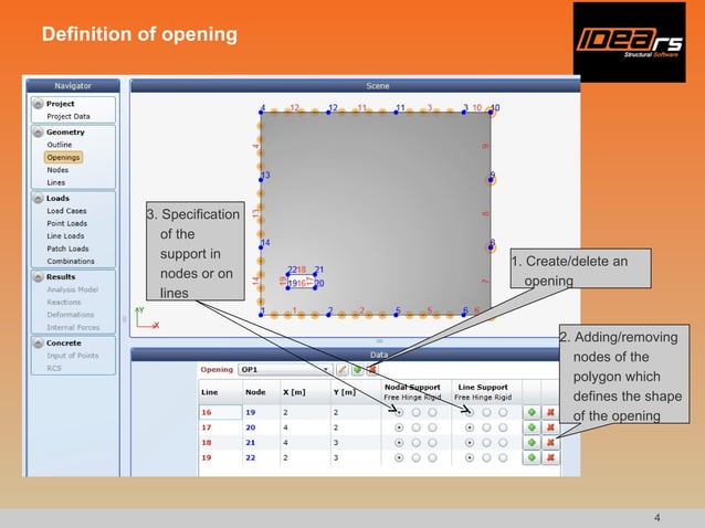 Idea WsSlab - Tutorial 1 - creating, analysis and design of concrete slab | PPT