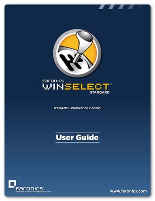 Faronics WinSelect Standard User Guide | PDF