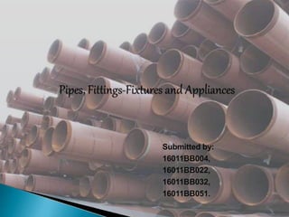 pipes and fittings | PPTX