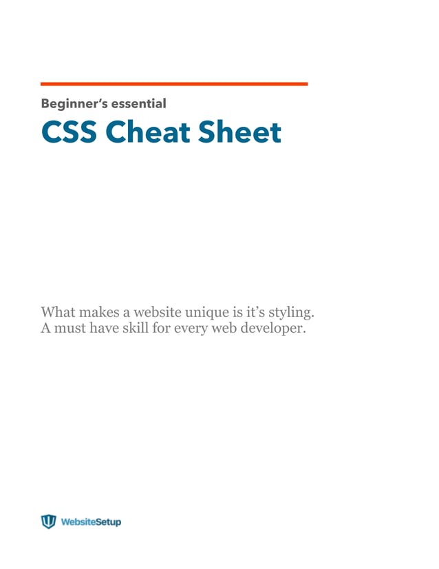 Wsu css-cheat-sheet | PDF