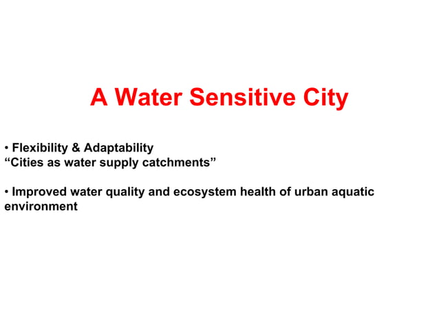 Water Sensitive Urban Design | PPT
