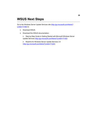 Wsus30 overview | PDF