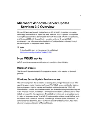Wsus30 overview | PDF