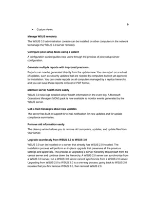 Wsus30 overview | PDF
