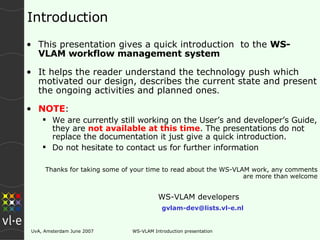 WS-VLAM workflow | PPT