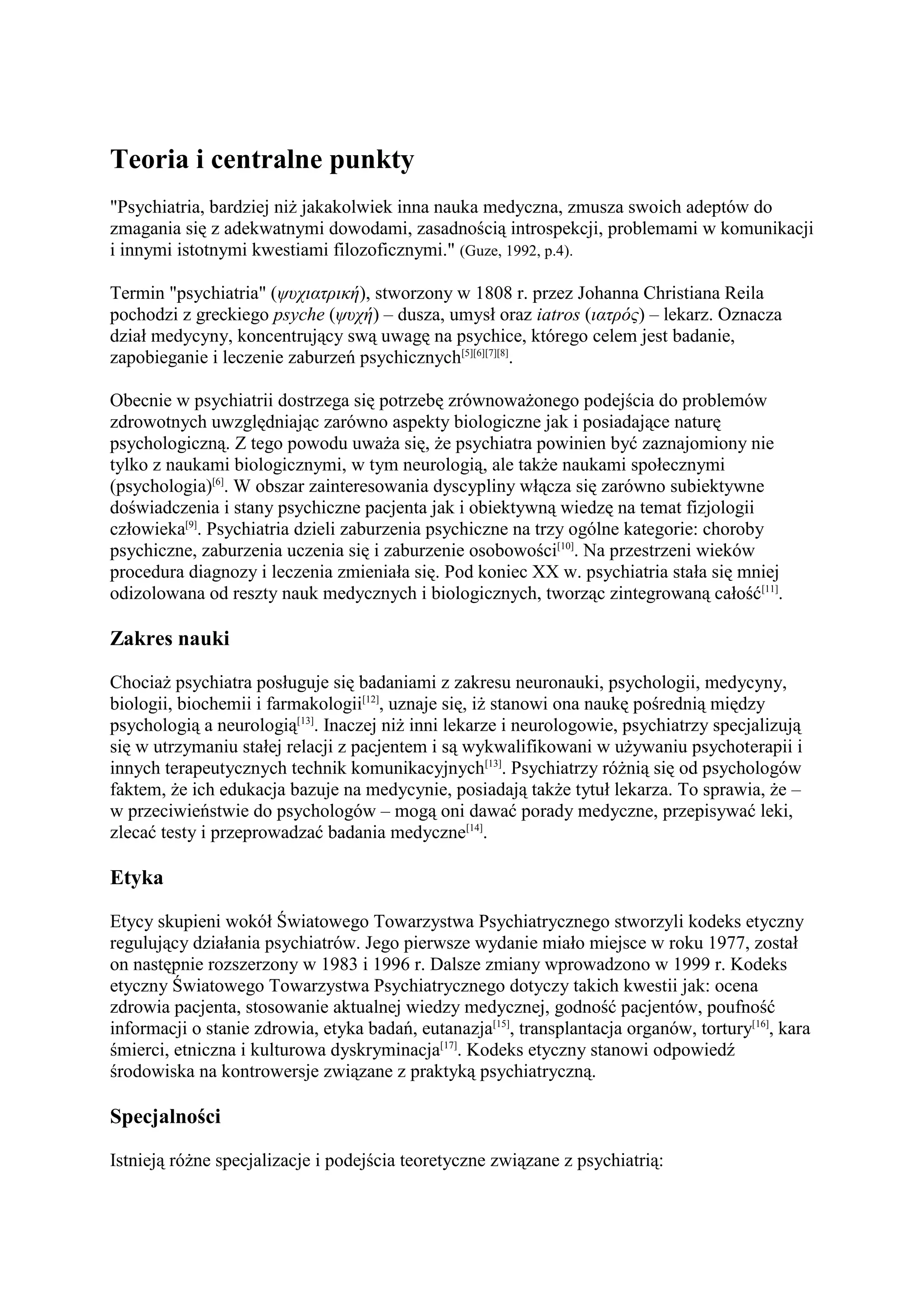 Wszystko o psychiatrii | DOCX
