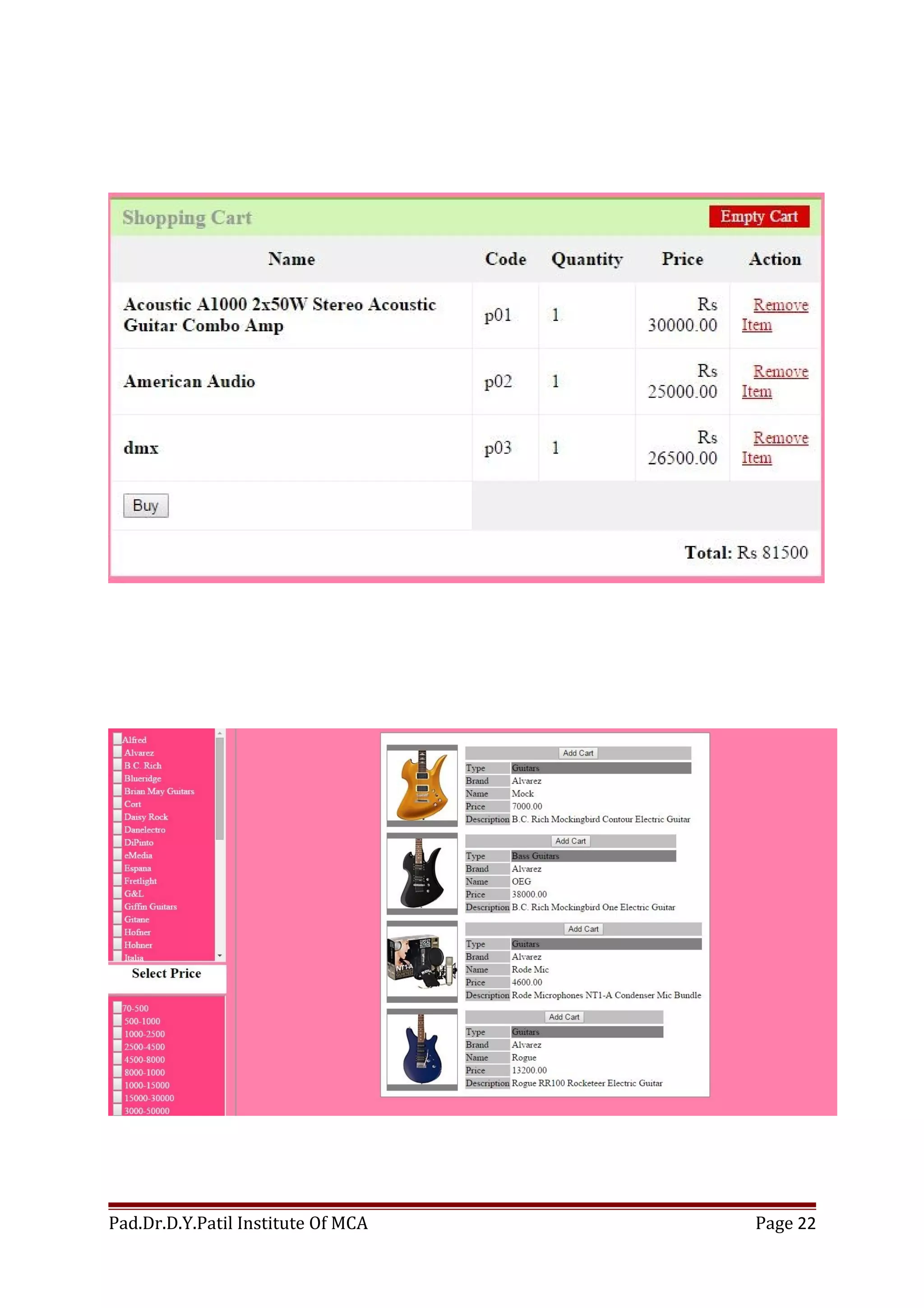 Musical Instrumental Management Report | DOC