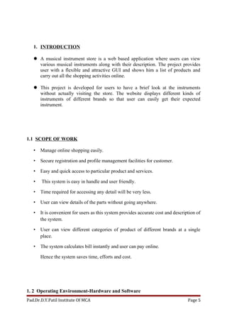 Musical Instrumental Management Report | DOC