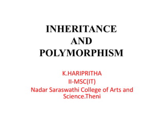 inheritance and polymorphism | PPTX