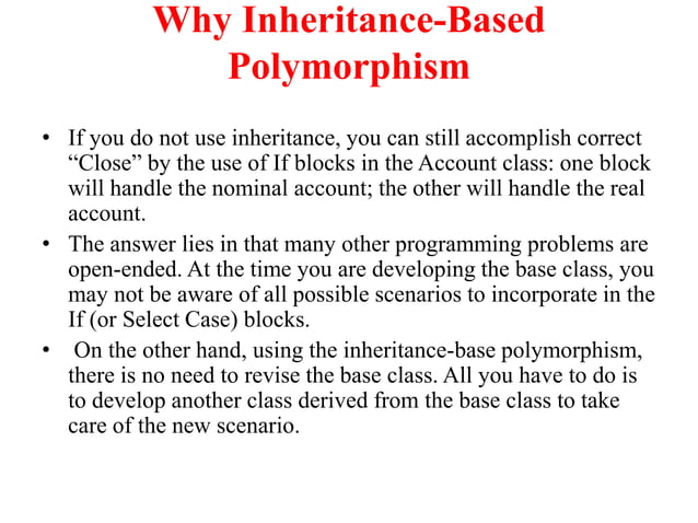 Inheritance And Polymorphism Pptx 8351