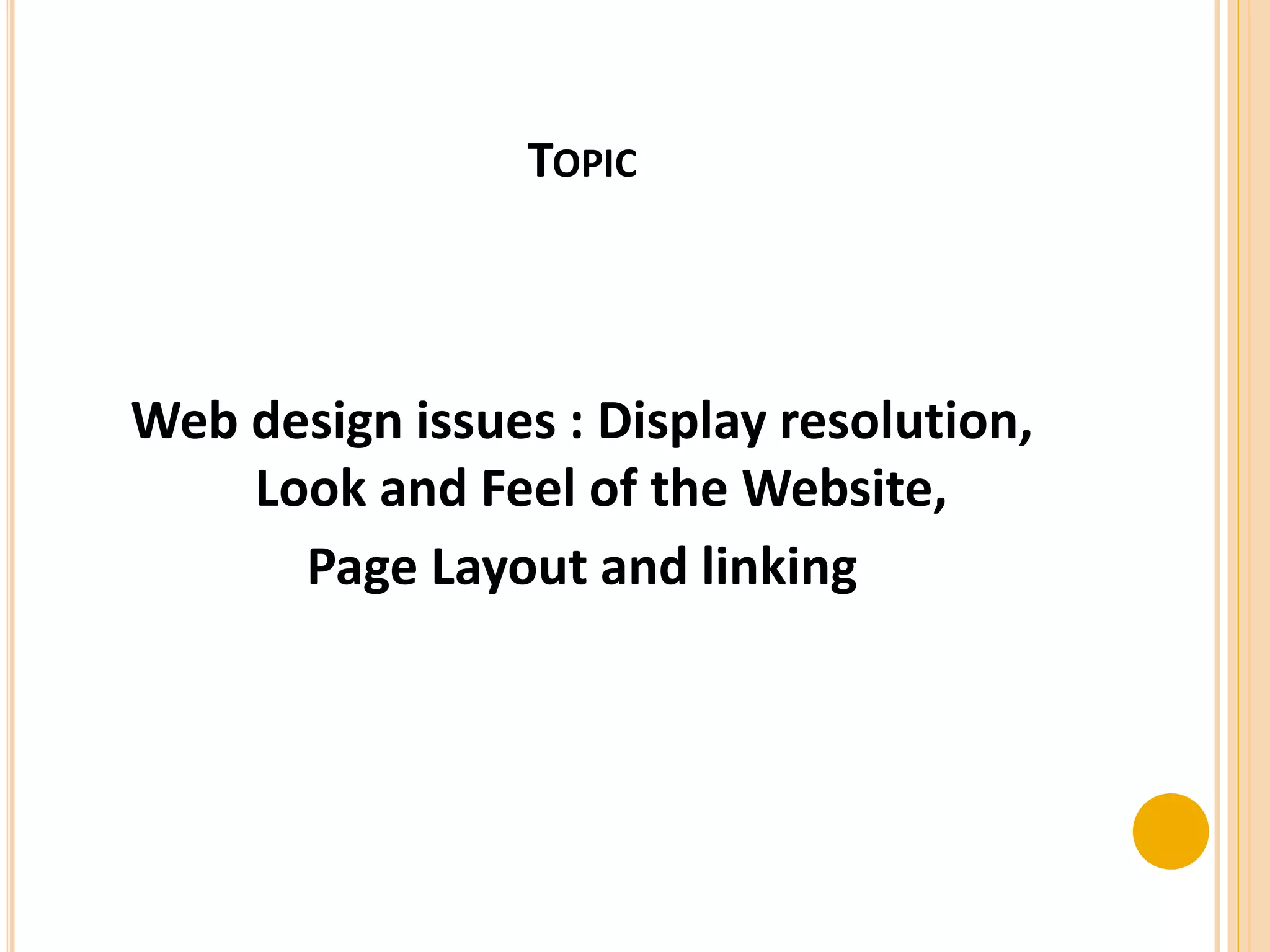 Web Design Issues | PPTX