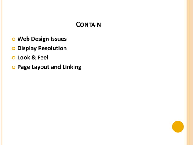 Web Design Issues | PPTX