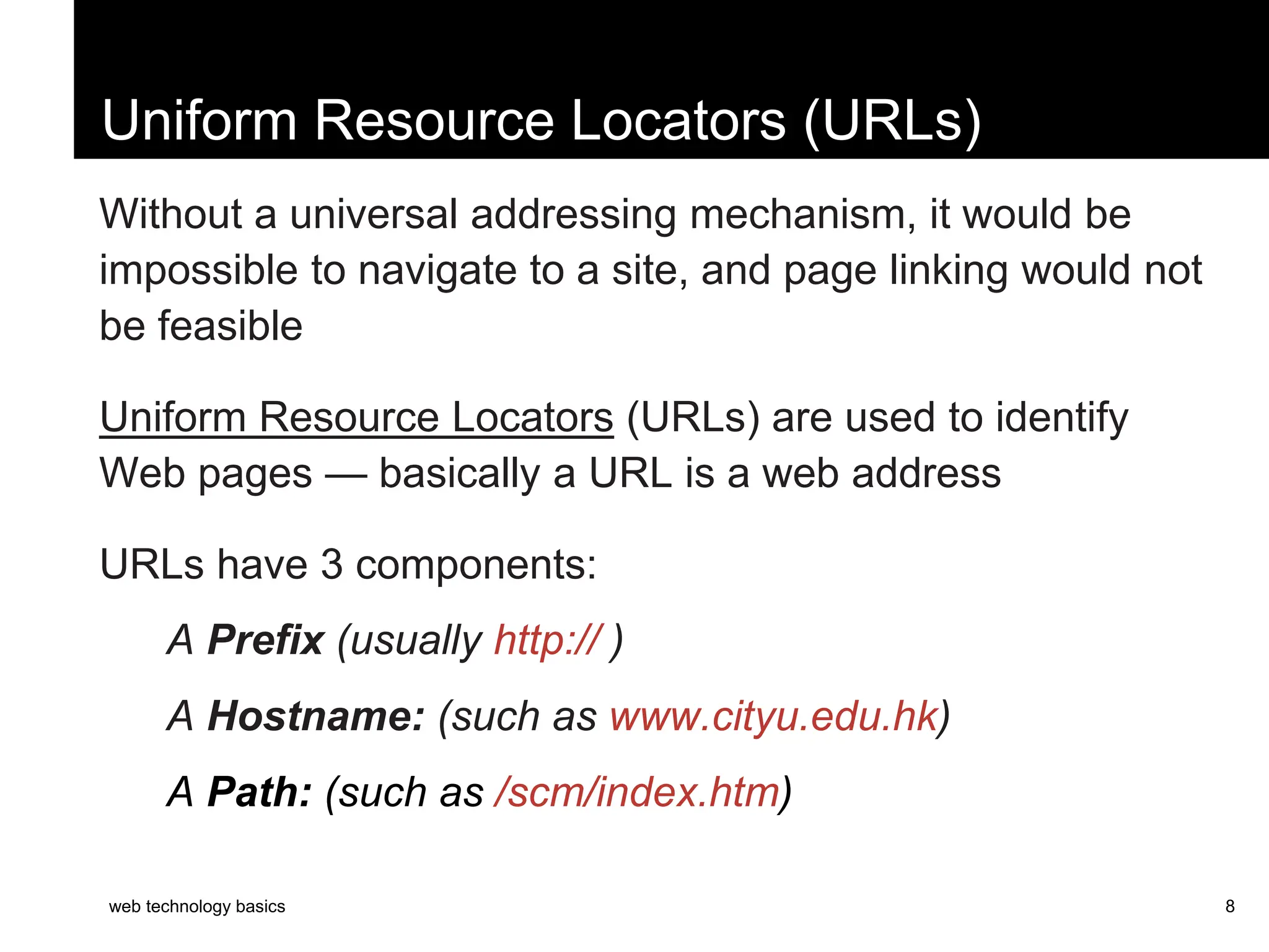 Introduction to web technology and it's implementation | PPT