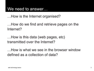 Introduction to web technology and it's implementation | PPT