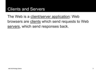 Introduction to web technology and it's implementation | PPT