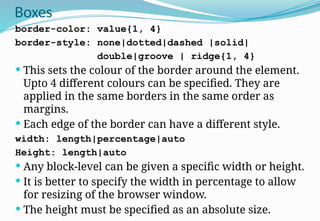 Presentation on CSS, Style Sheet, Types of Styles, Types of Text Formatting, Fonts | PPTX