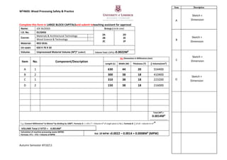 Wt4603 cutting list_machineexam | DOCX | Woodworking | Arts and Crafts