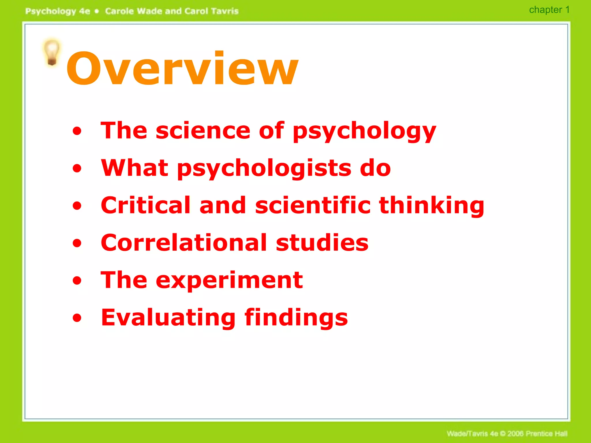 Psychology Overview PowerPoint | PPT | Free Download