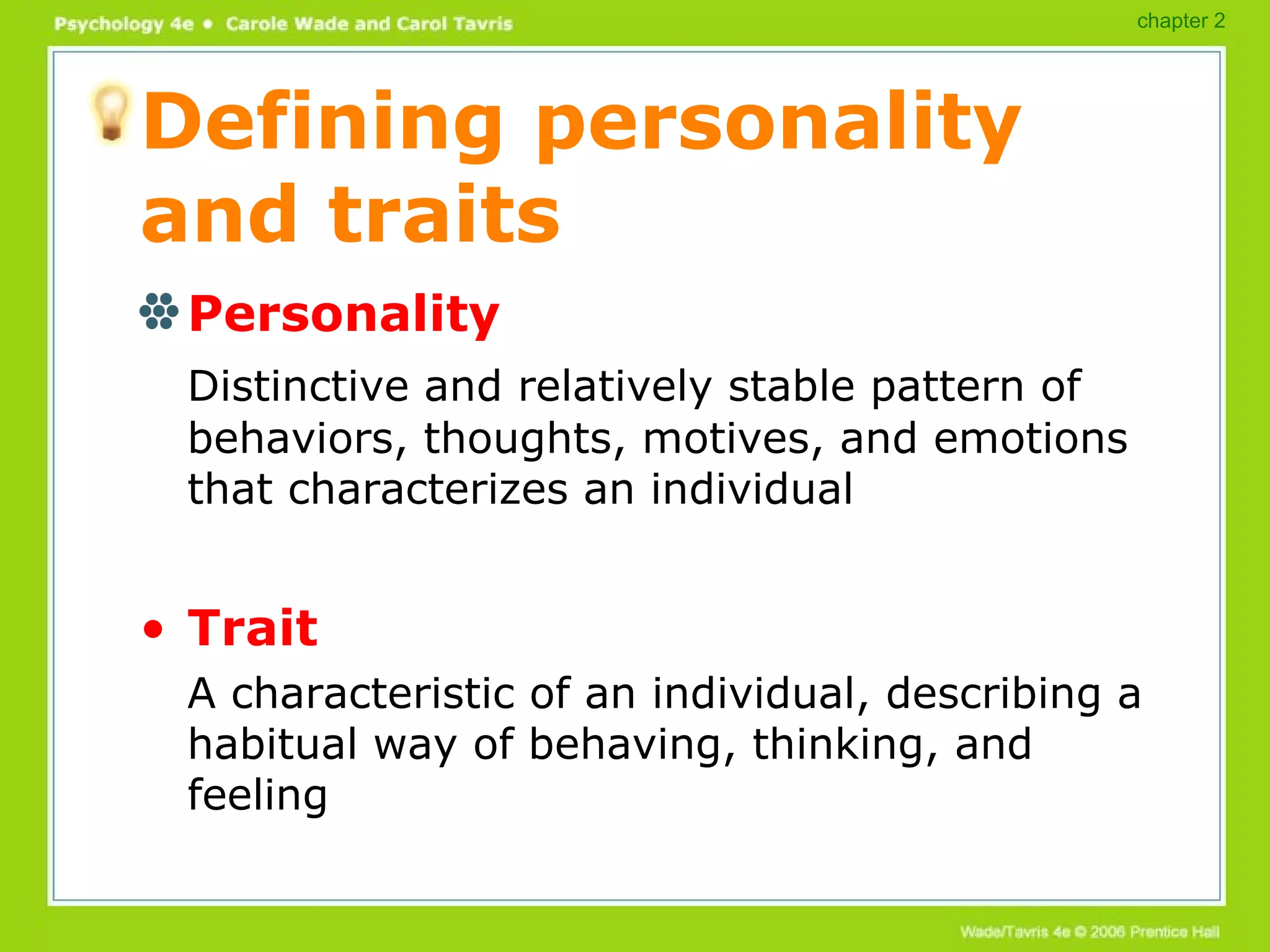Personality PowerPoint | PPT