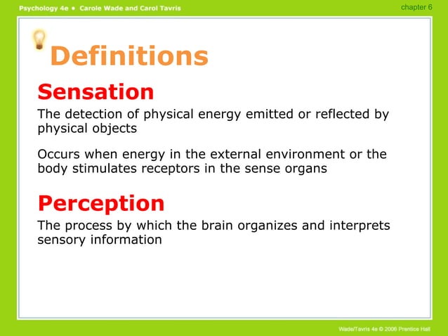 Sensation & Perception PowerPoint | PPT