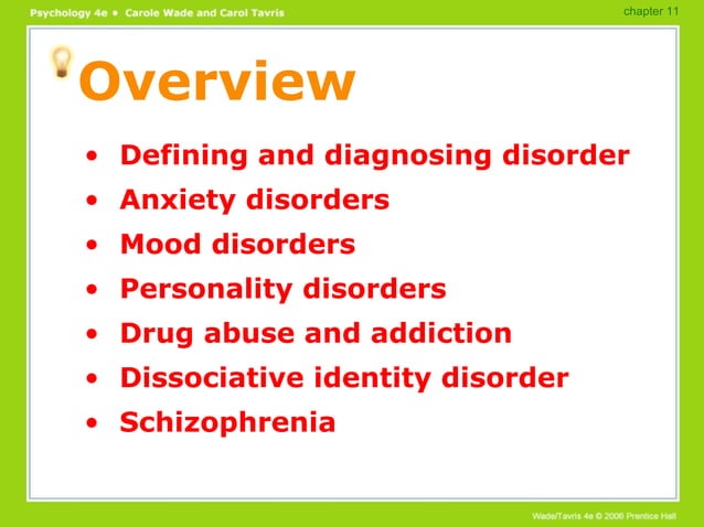 Psychological Disorders PowerPoint | PPT | Brain and Nervous System ...