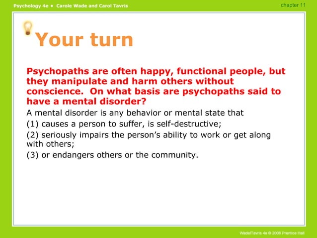 Psychological Disorders PowerPoint | PPT | Brain and Nervous System ...