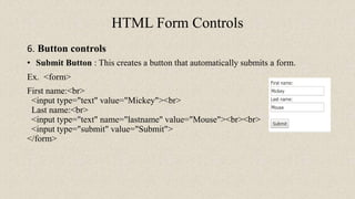 Form using html and java script validation | PPTX | Web Design and HTML ...