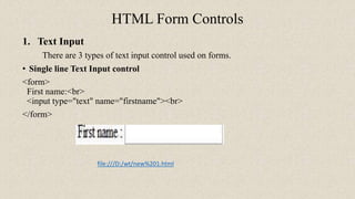 Form using html and java script validation | PPT