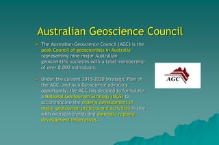 ‘Geotourism in the Scenic Rim and the National Geotourism Strategy (NGS ...