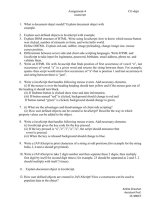 Wt assignment 5 | PDF