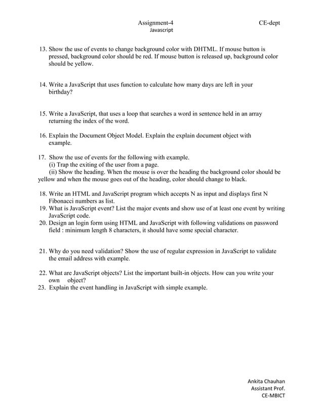 Wt assignment 5 | PDF