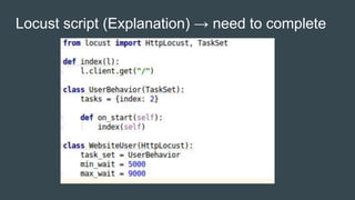 Performance testing locust | PPTX