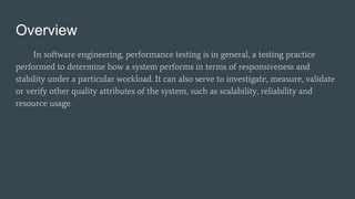 Performance testing locust | PPTX