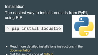 Performance testing locust | PPTX