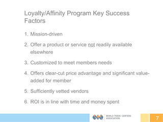 WTCA- Loyalty/Affinity Program Discussion | PPT