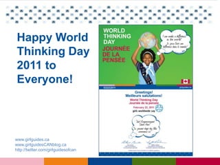 World Thinking Day 2011 Greetings | PPT