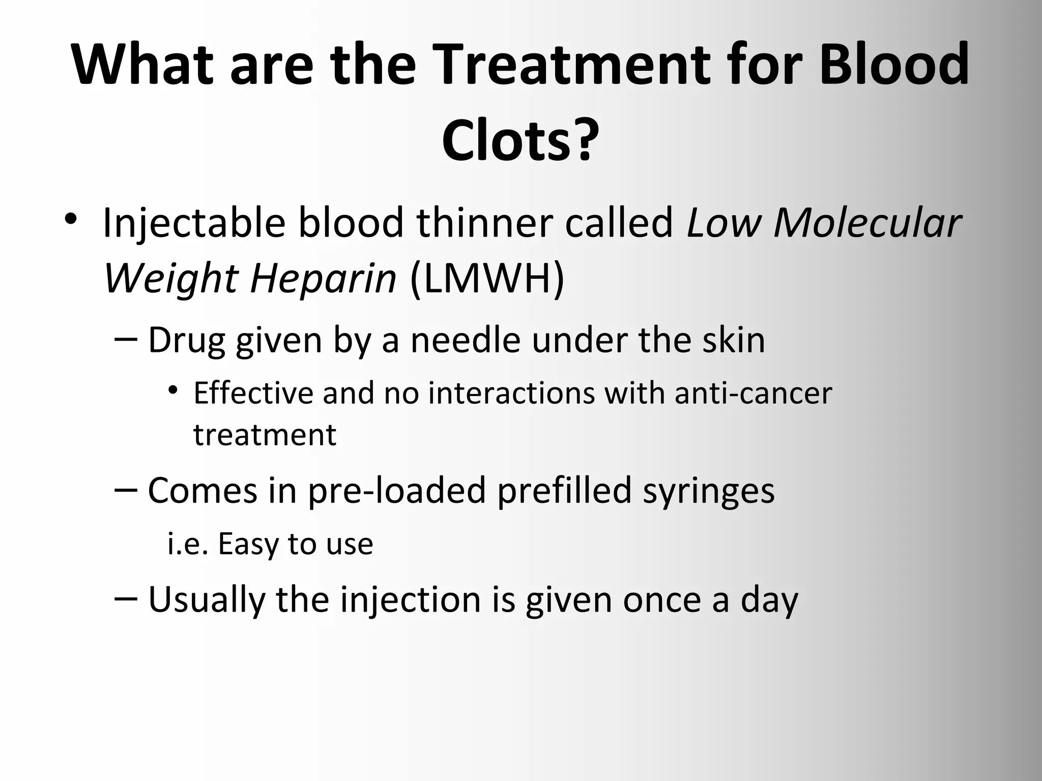 Q&A with Expert About Blood Clots & Cancer | PPT