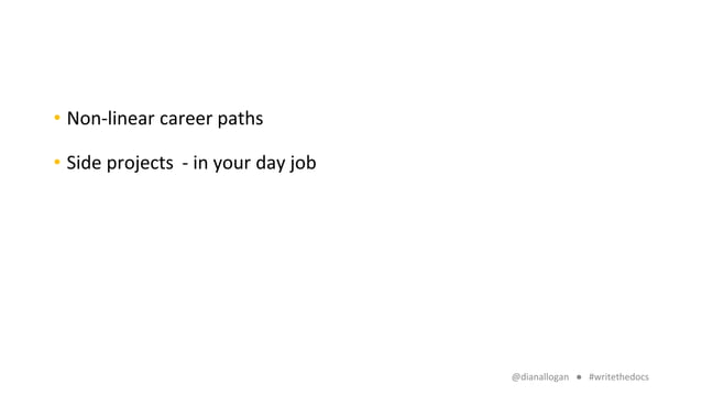 Non-linear career path of a technical writer | PPT