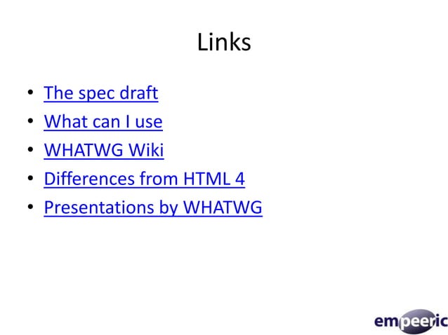 Refael Ackermann @alphageeks on HTML5 | PPTX | Web Design and HTML | Internet