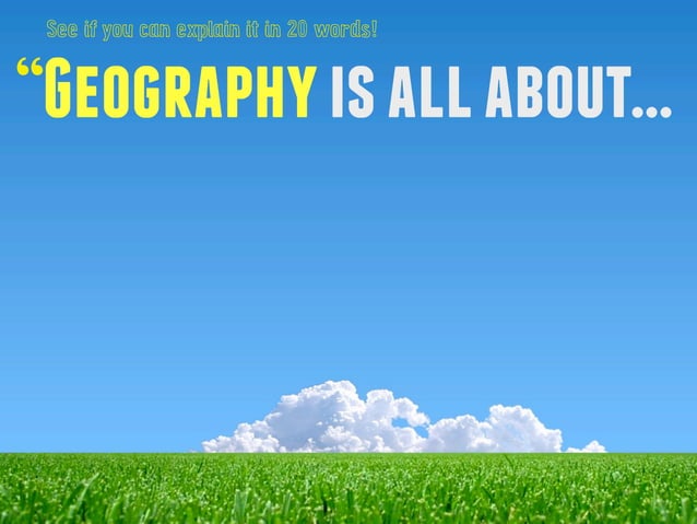 Welcome To Geography! | PDF