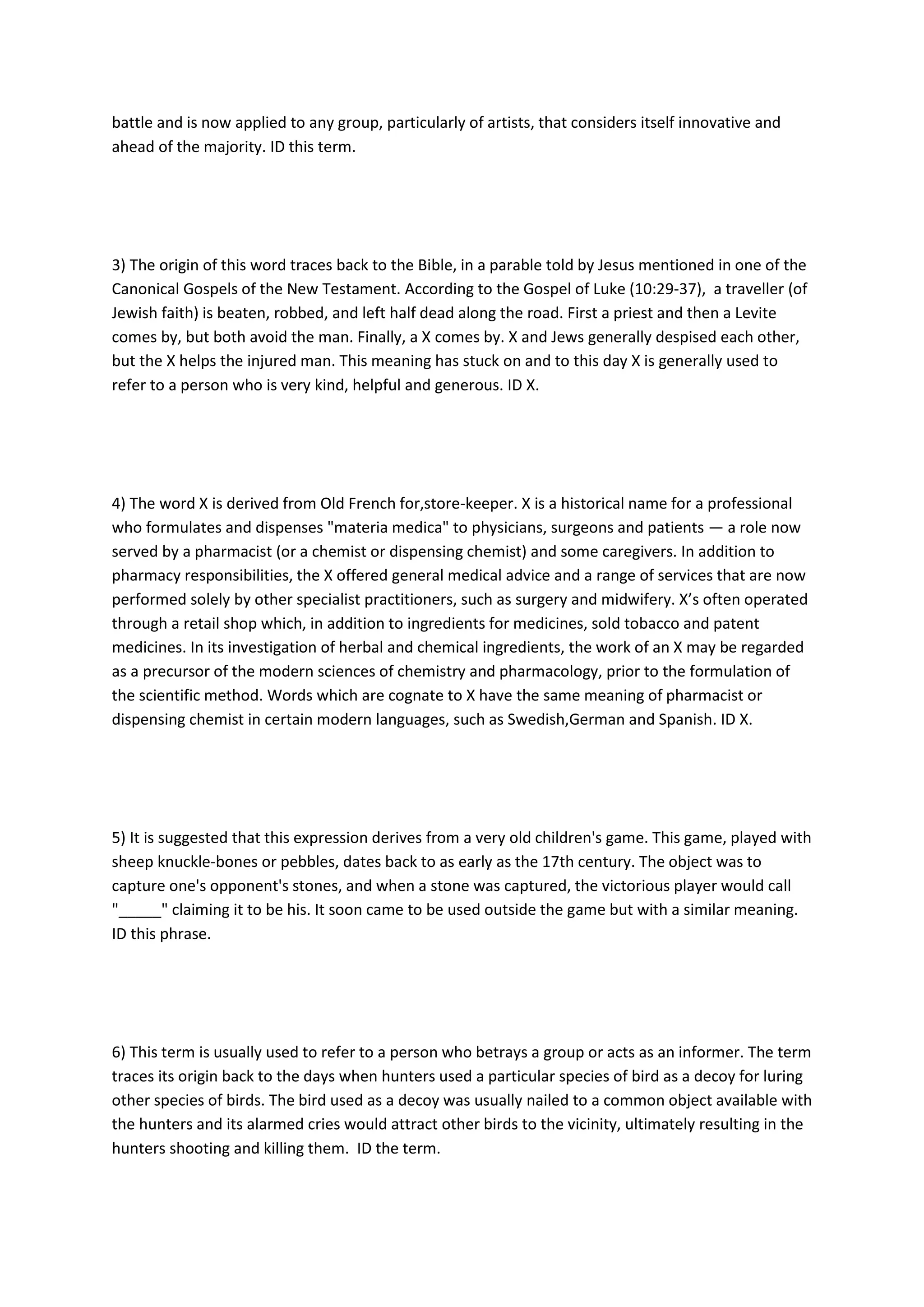 WHATS THE GOOD WORD Prelims | PDF