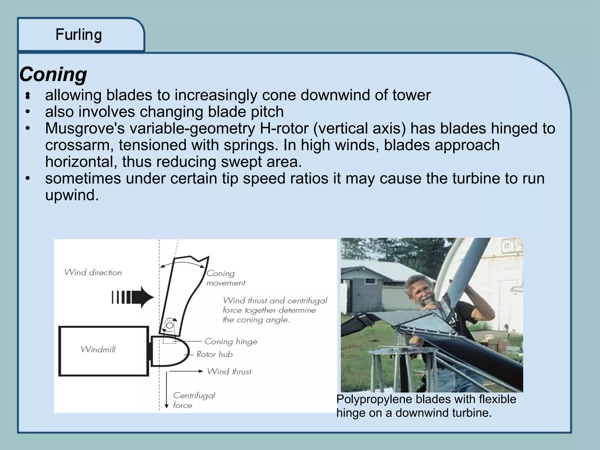 Wind Turbine Generator (WTG) Yawing And Furling Mechanisms | PPT