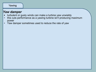 Wind Turbine Generator (WTG) Yawing And Furling Mechanisms | PPT